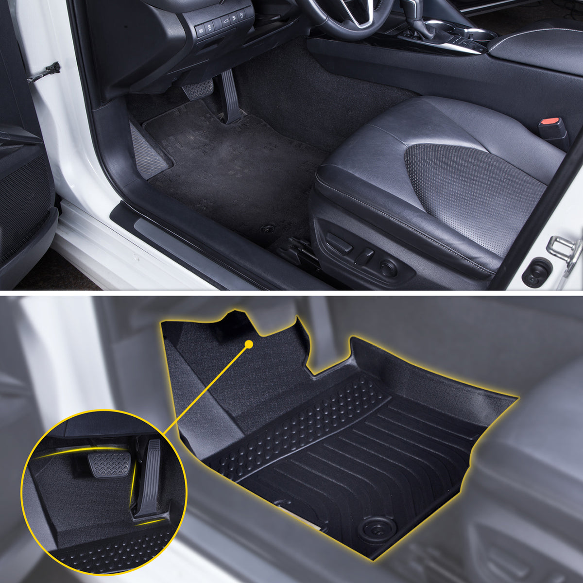 BMW 5 Series G30 2017-2023 Black Floor Mats TPE – OREALAUTO
